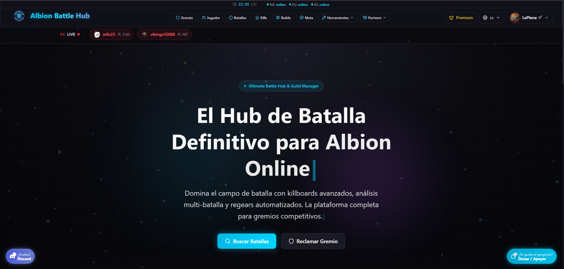 Albion Battle Hub - Killboard, Builds, Crafting Tools & Guild Stats